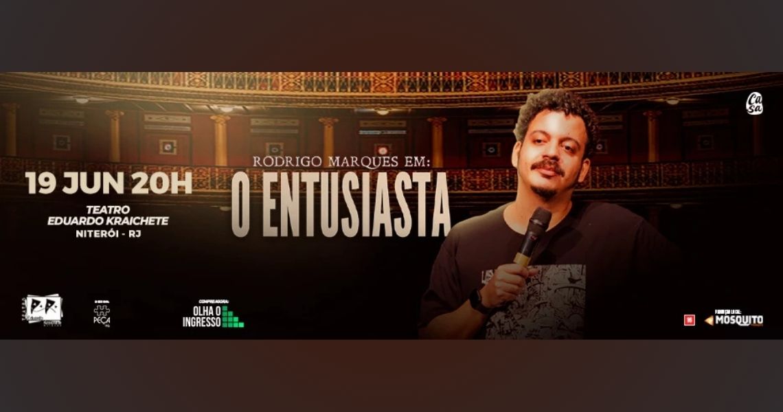 Sessões do evento Rodrigo Marquês Em: O Entusiasta - Niterói - Ingresso.com