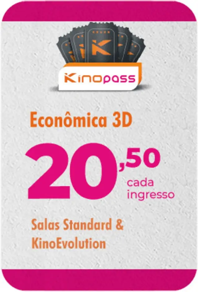 Kinoplex Kinopass Classe Econômica 3d 02 01 2025